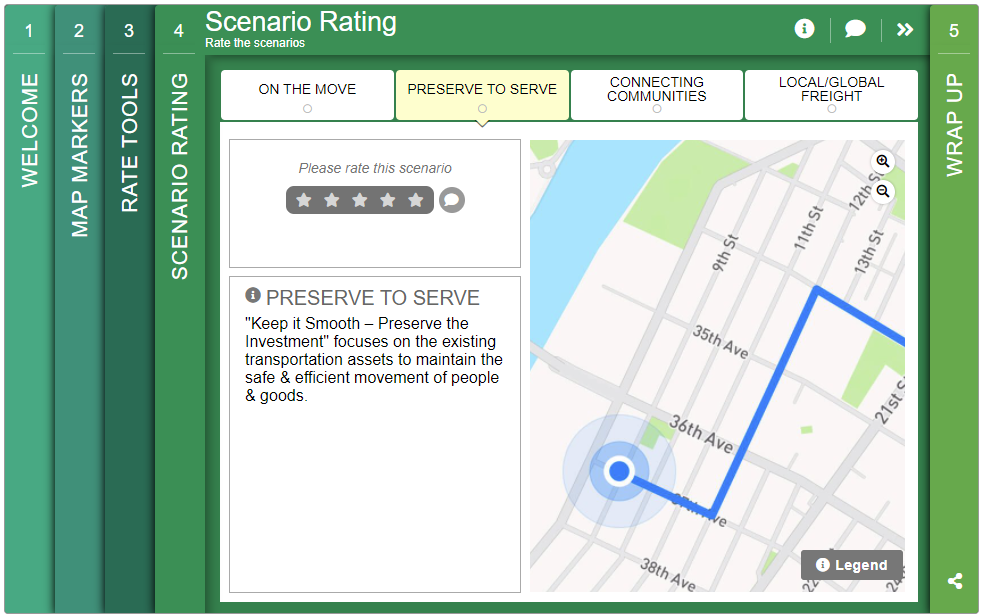 Scenario Rating Screen Settings