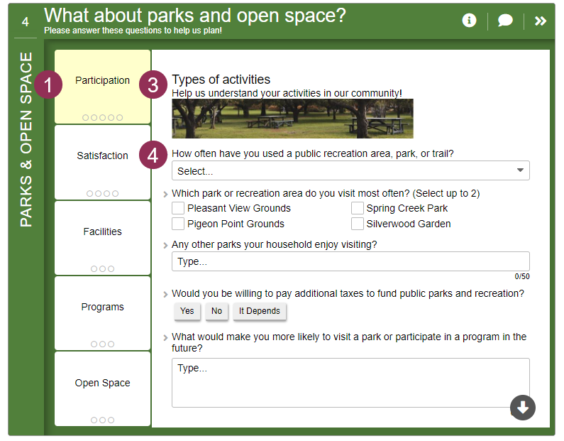 Standard Survey Screen Guide